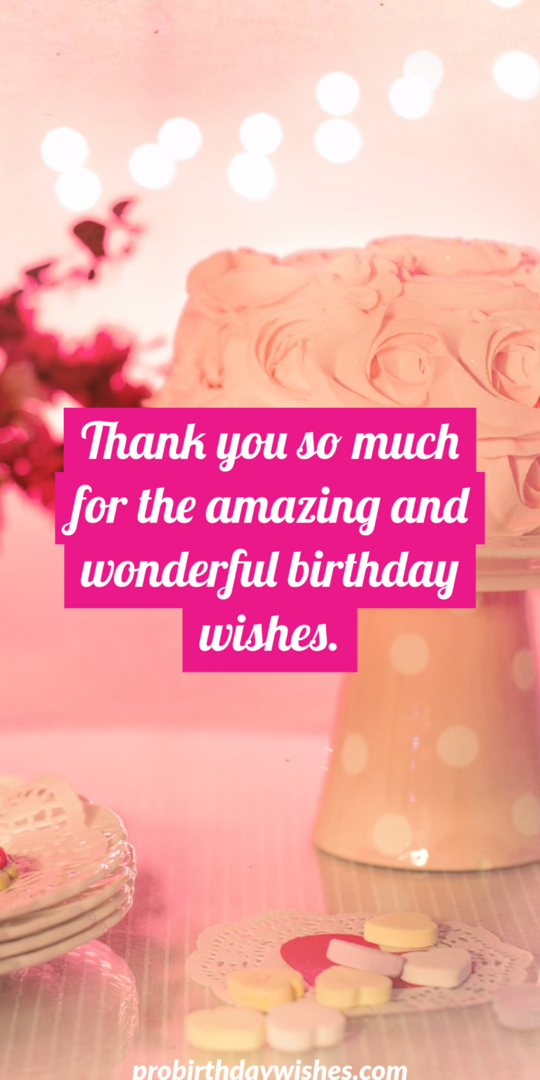 250+ Best Thank you Notes on Birthday Wishes - Pro Birthday Wishes